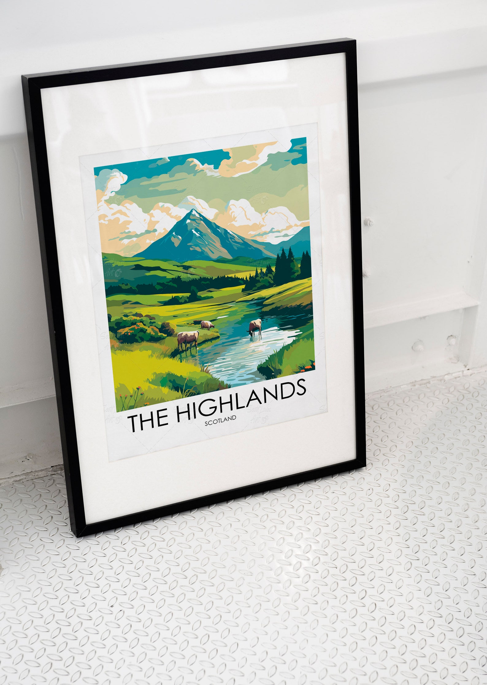 Scottish Highlands Poster Scottish Highlands Travel Print - Etsy