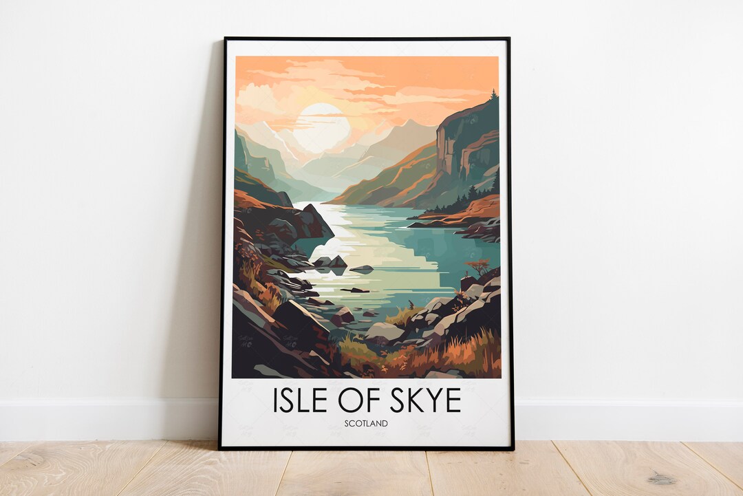 Isle of Skye Poster, Isle of Skye Travel Print, Scotland Travel Print ...