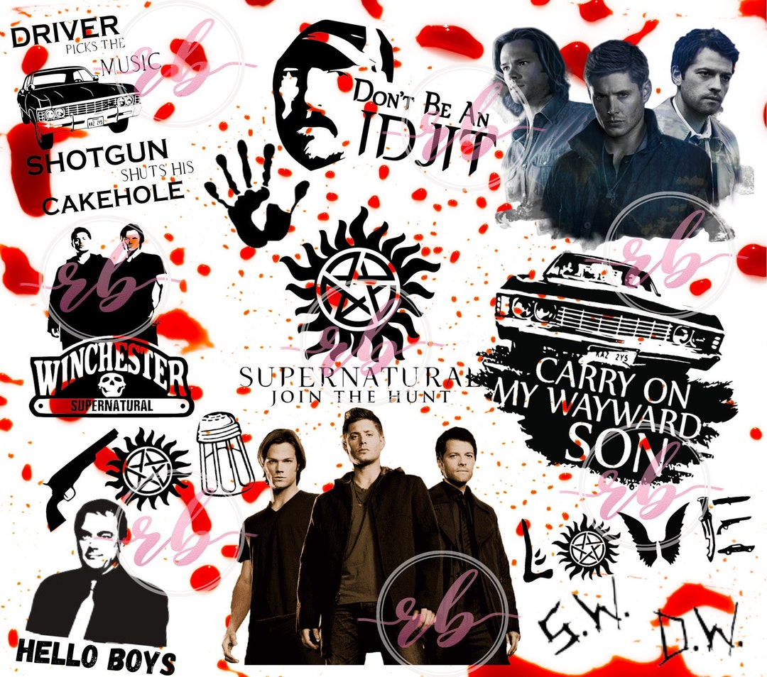 Supernatural 20oz Tumbler Design, SUBLIMATION Digital Design, PNG, Dean ...