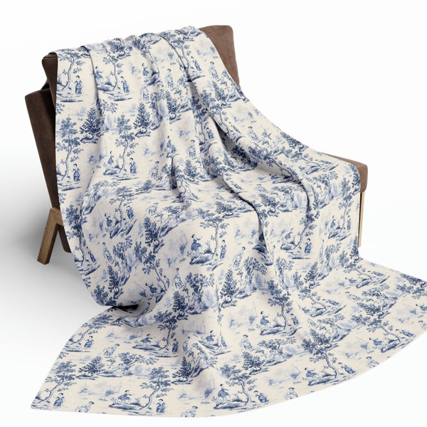 Blue Toile De Jouy - Etsy