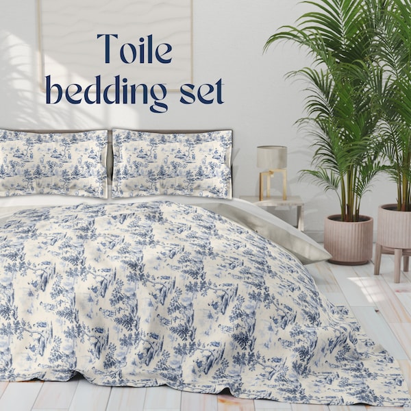 Toile Bedding - Etsy