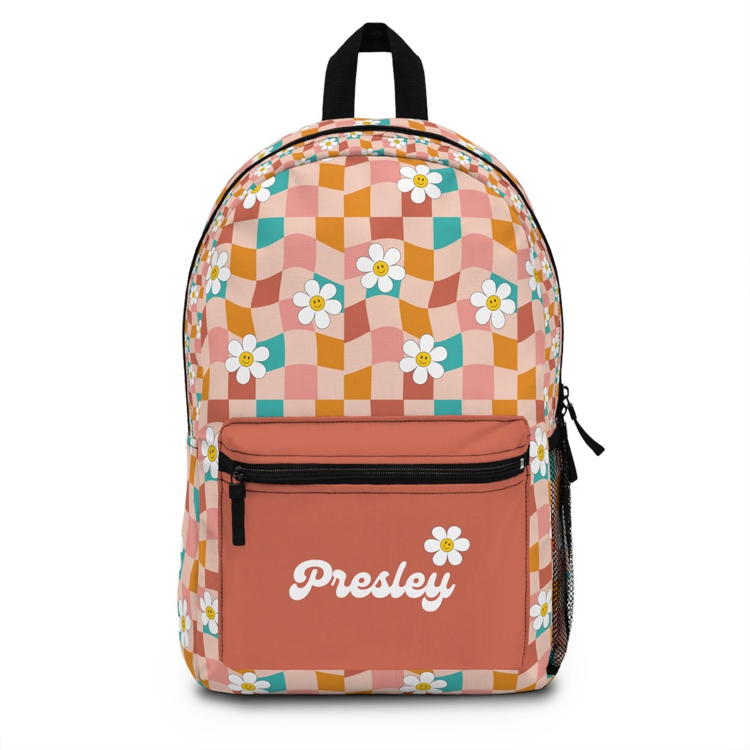 Cool Groovy Teen Backpack, Cute Tween Backpack, Aestethic Checkered ...