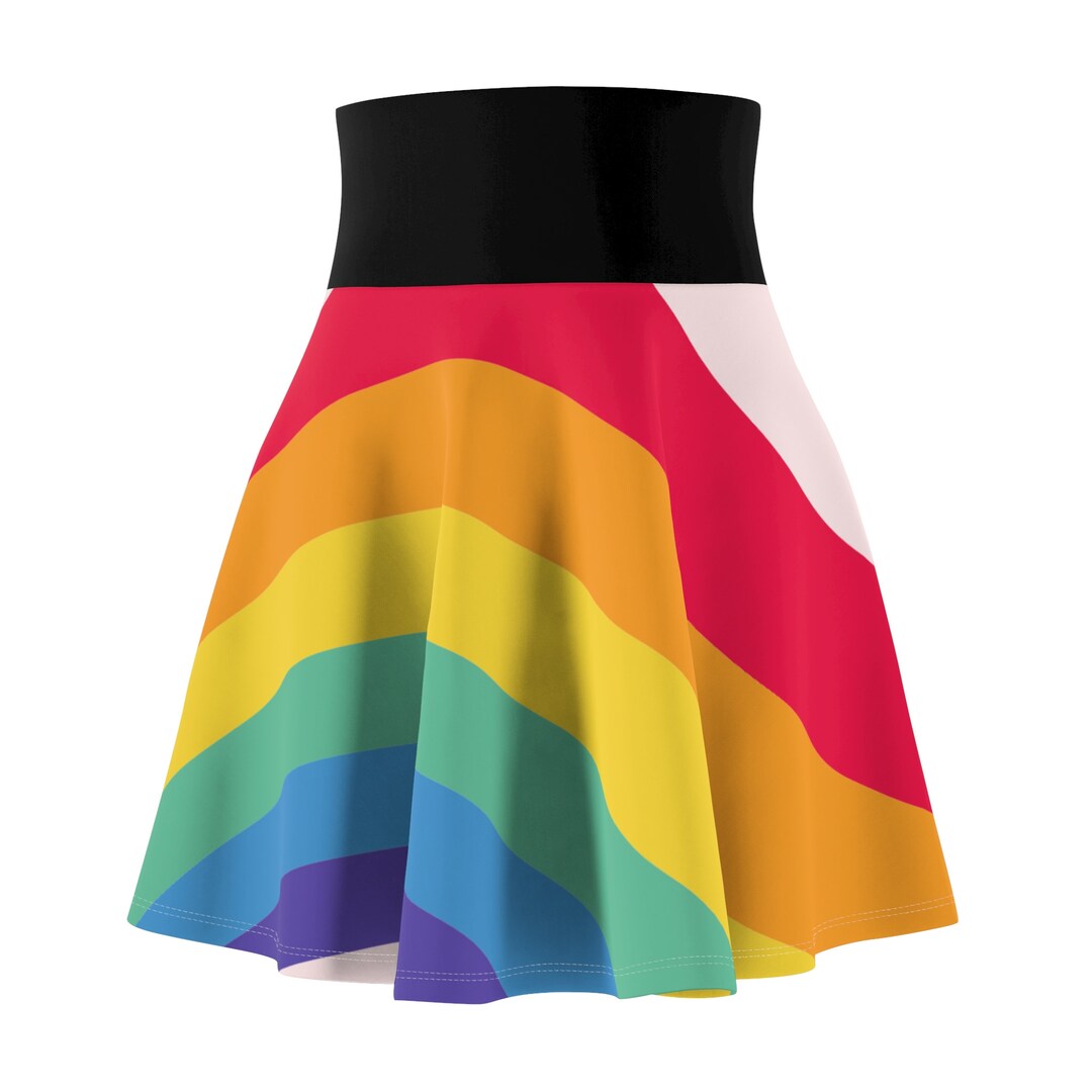Rainbow Skirt, Women's Skater Skirt, Pride Skirt, Rainbow Pride Parade ...