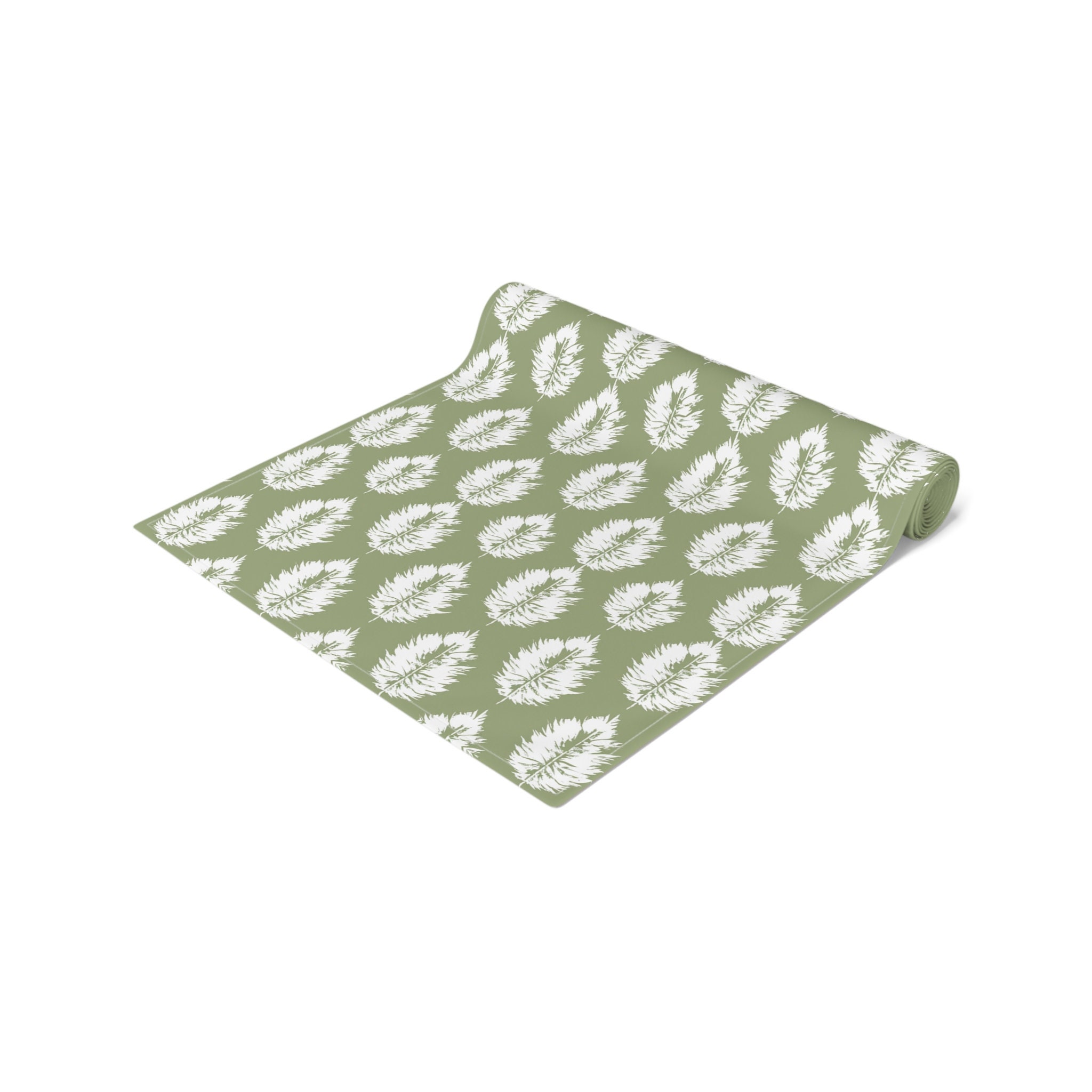 Sage Green Table Runner, Sage Green Tablescape, Spring 2024 Table Decor ...