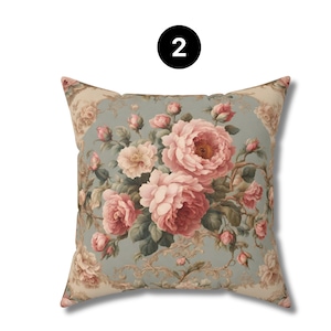 Shabby Chic Throw Pillows, Matching Pink Decor Pillows, Coquette ...