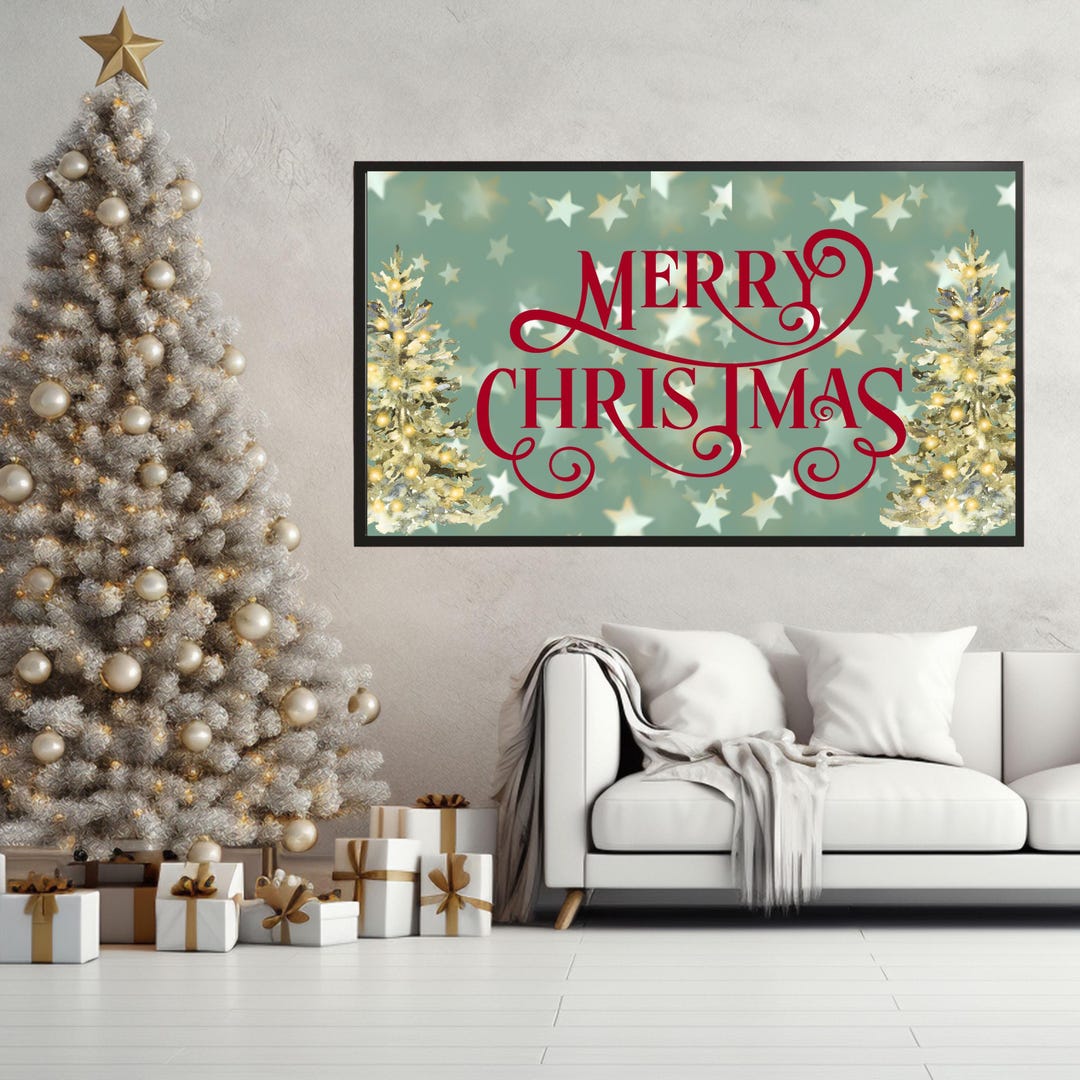 Christmas Digital Frame, Samsung TV Art, Custom Digital Banner, Frame ...