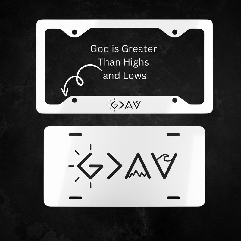 Christian License Plate Frames - Etsy