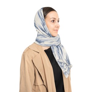 Blue French Toile Scarf, Toile De Jouy Sash, Blue Chinoiserie Fabric ...