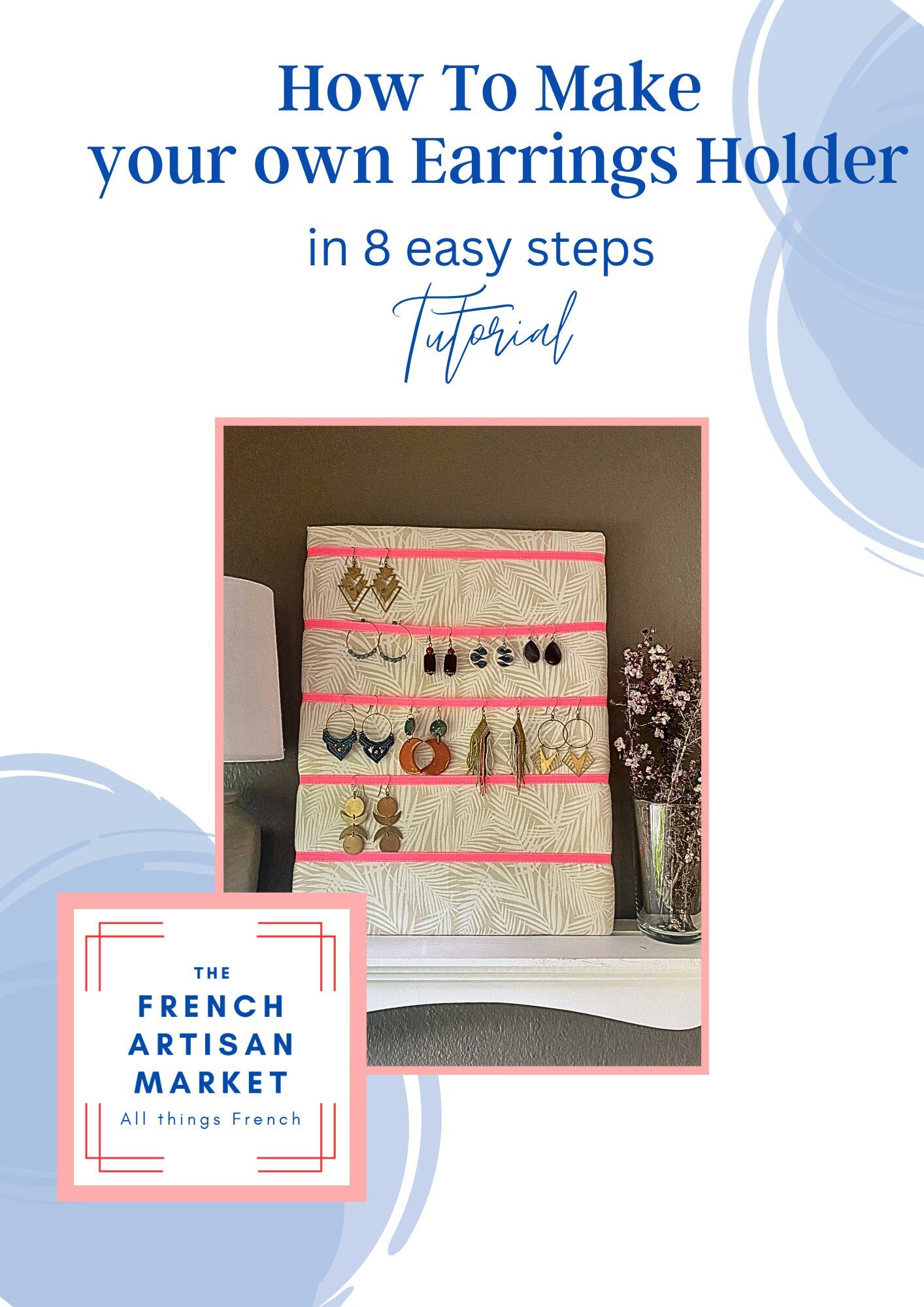 Tutorial: How to Make Your Own Earrings Holder, Earrings Display ...