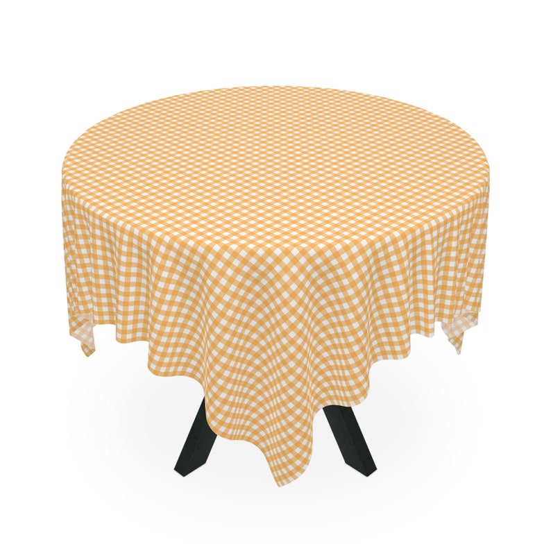 Yellow Gingham Tablecloth: Retro Vichy Style, 55.1" Square - Etsy