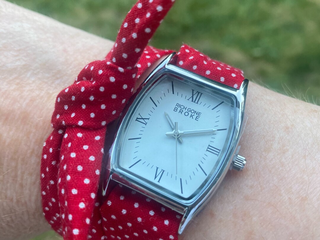 Woman Ribbon Watch With Fabric Strap Including Watch Dial, Designed in ...