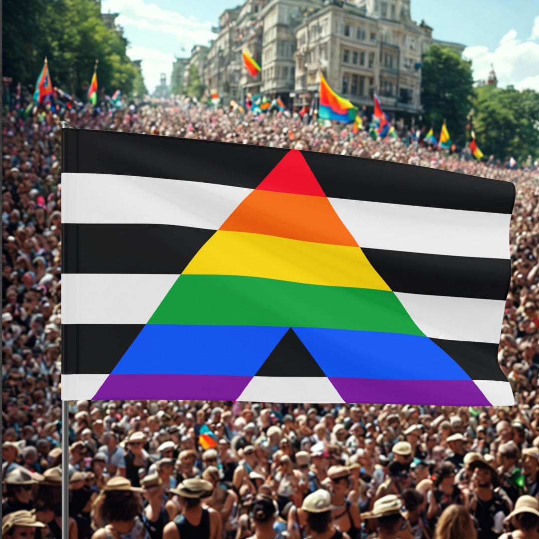 LGBTQ Ally Flag, Gay Pride Parade, Straight Ally, Proud Supporter, LGBT ...