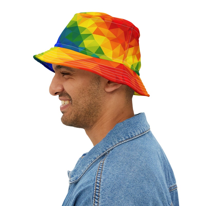 Rainbow Hat - Etsy