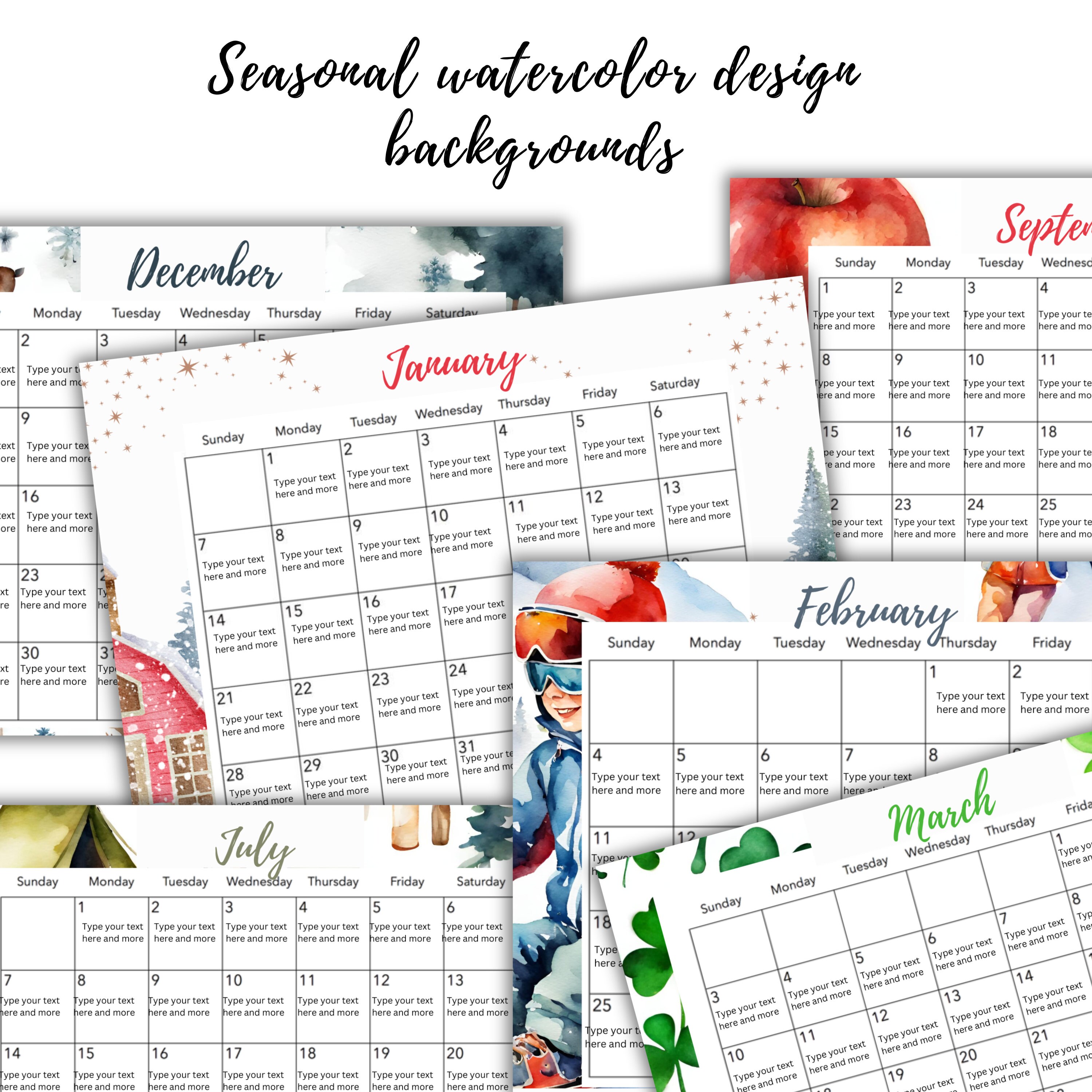 2024 Calendar Template Editable and Printable Monthly Calendar Canva ...