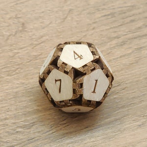 Twelve-sided Dice D12 - SVG File for Laser Cutter - Etsy