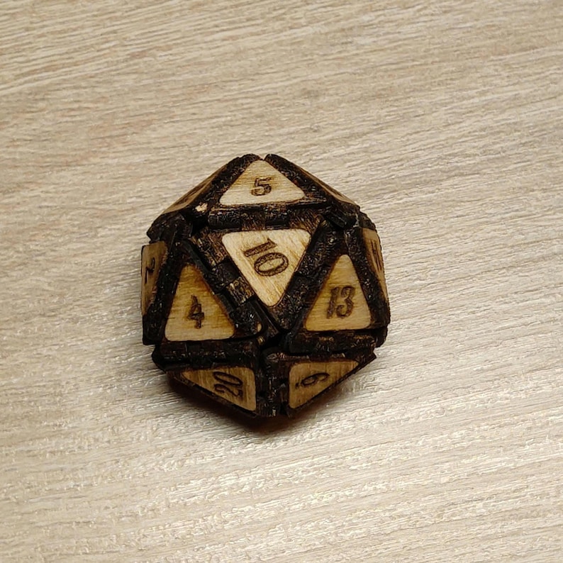 Twenty-sided Dice D20 - SVG File for Laser Cutter - Etsy