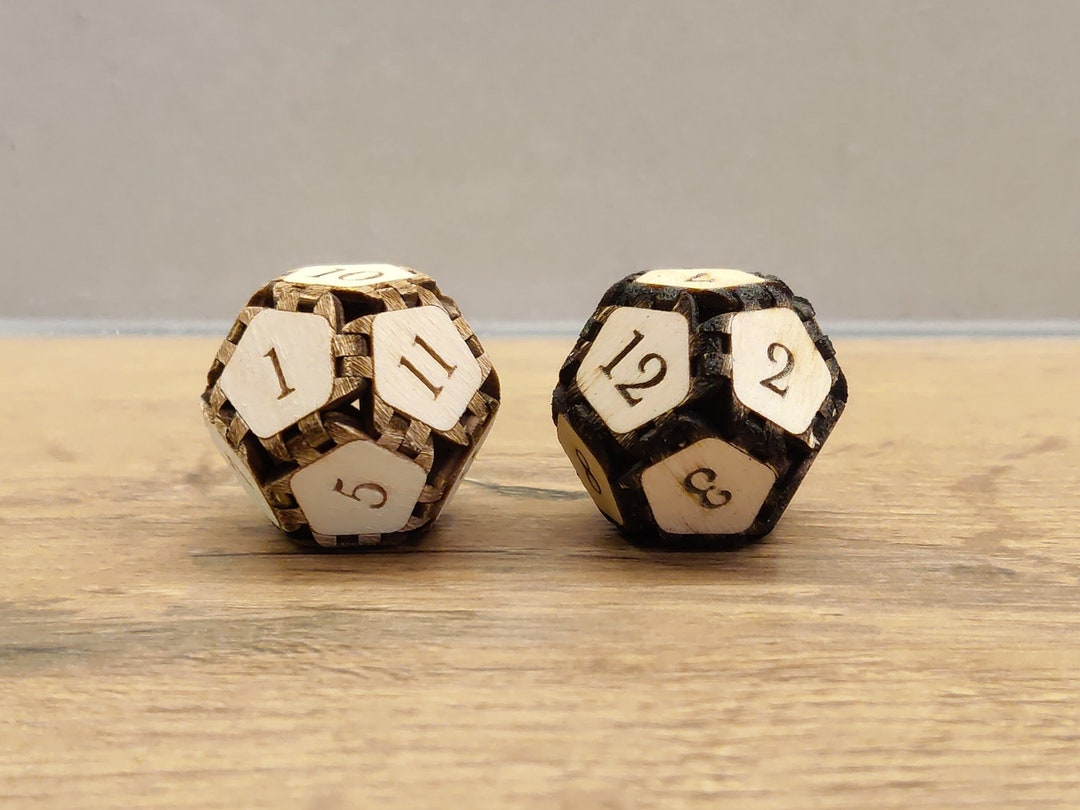 Twelve-sided Dice D12 - SVG File for Laser Cutter - Etsy