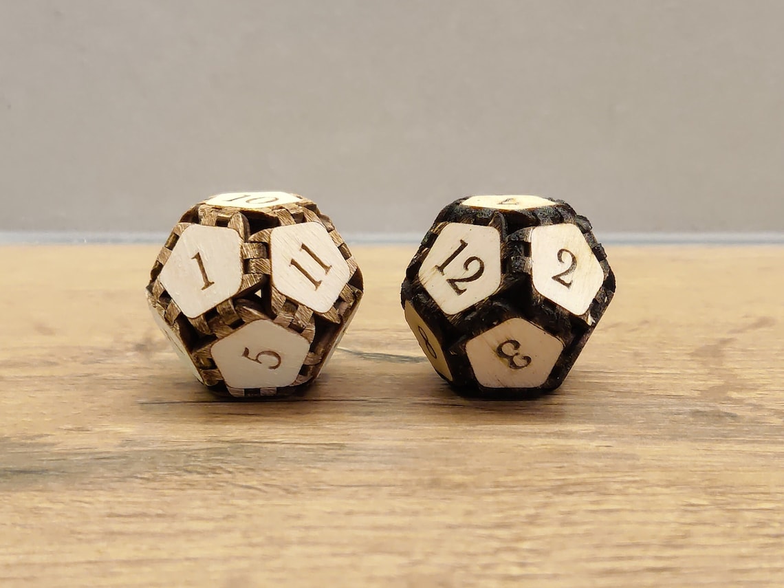 Twelve-sided Dice D12 - SVG File for Laser Cutter - Etsy