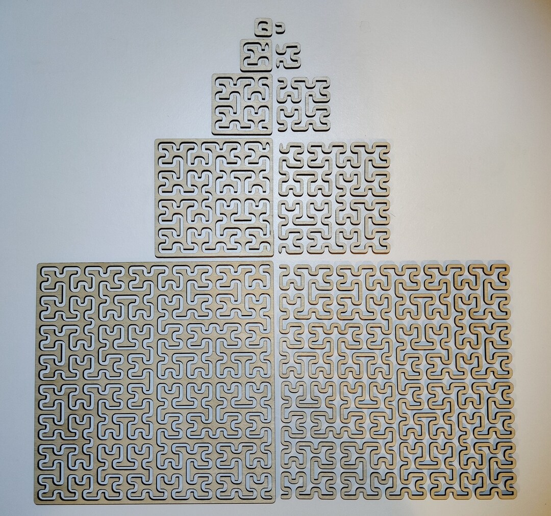 Fractal Hilbert Curve Laser Cutter Files - Etsy
