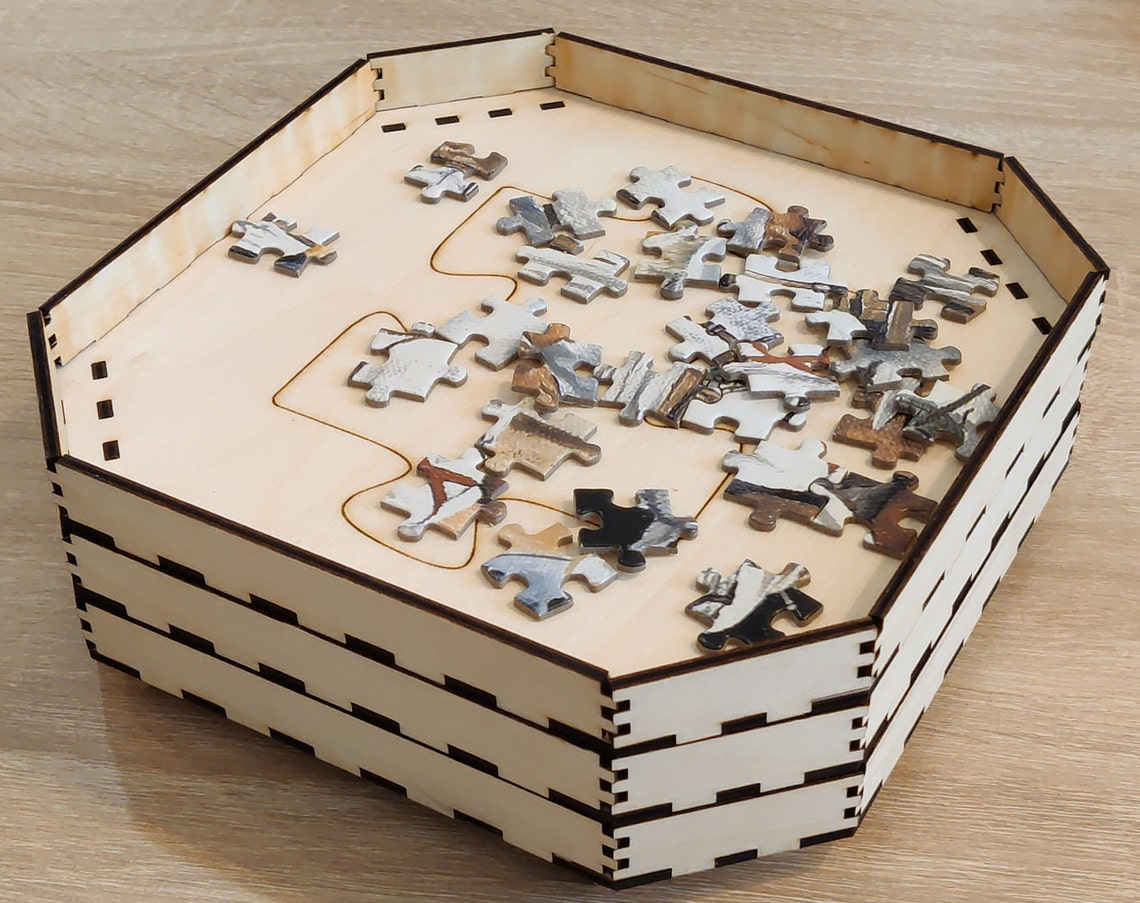 Puzzle Sorting Tray, Stackable - Laser Cutter File - Etsy