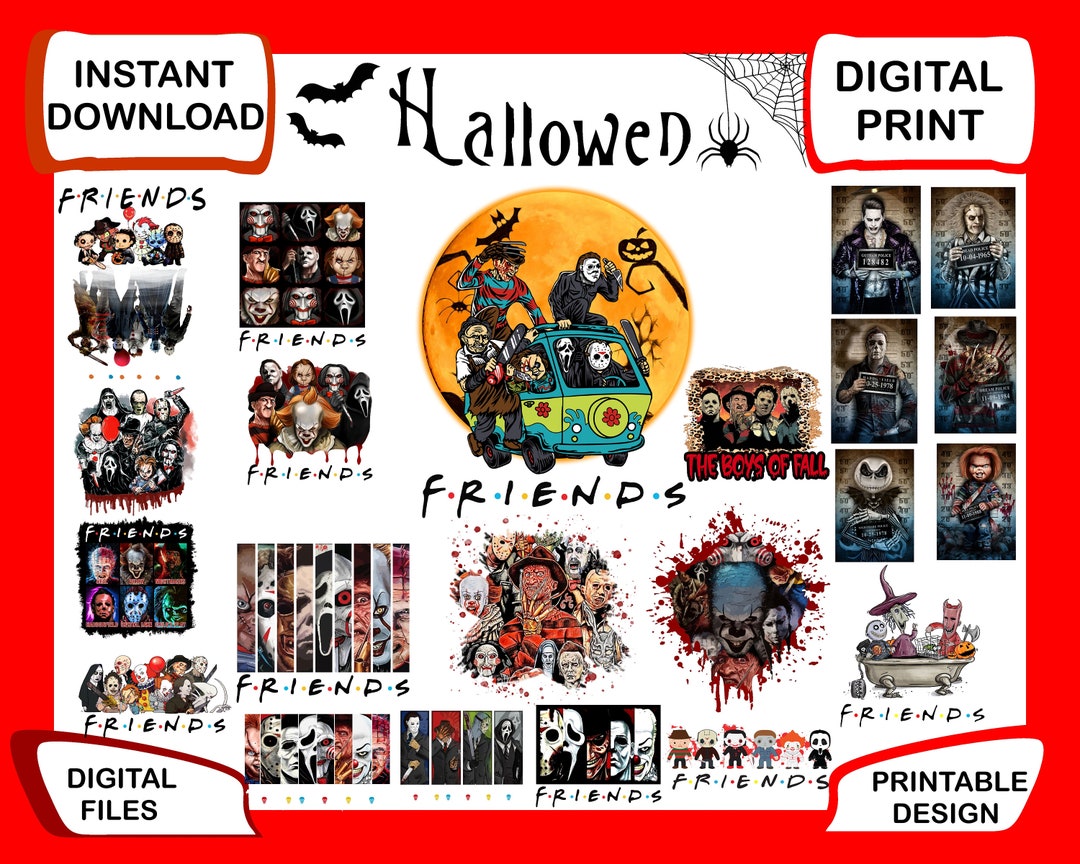 66 Horror Characters Png Horror Friends Png Halloween - Etsy