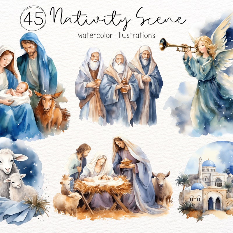 Nativity Clip Art - Etsy