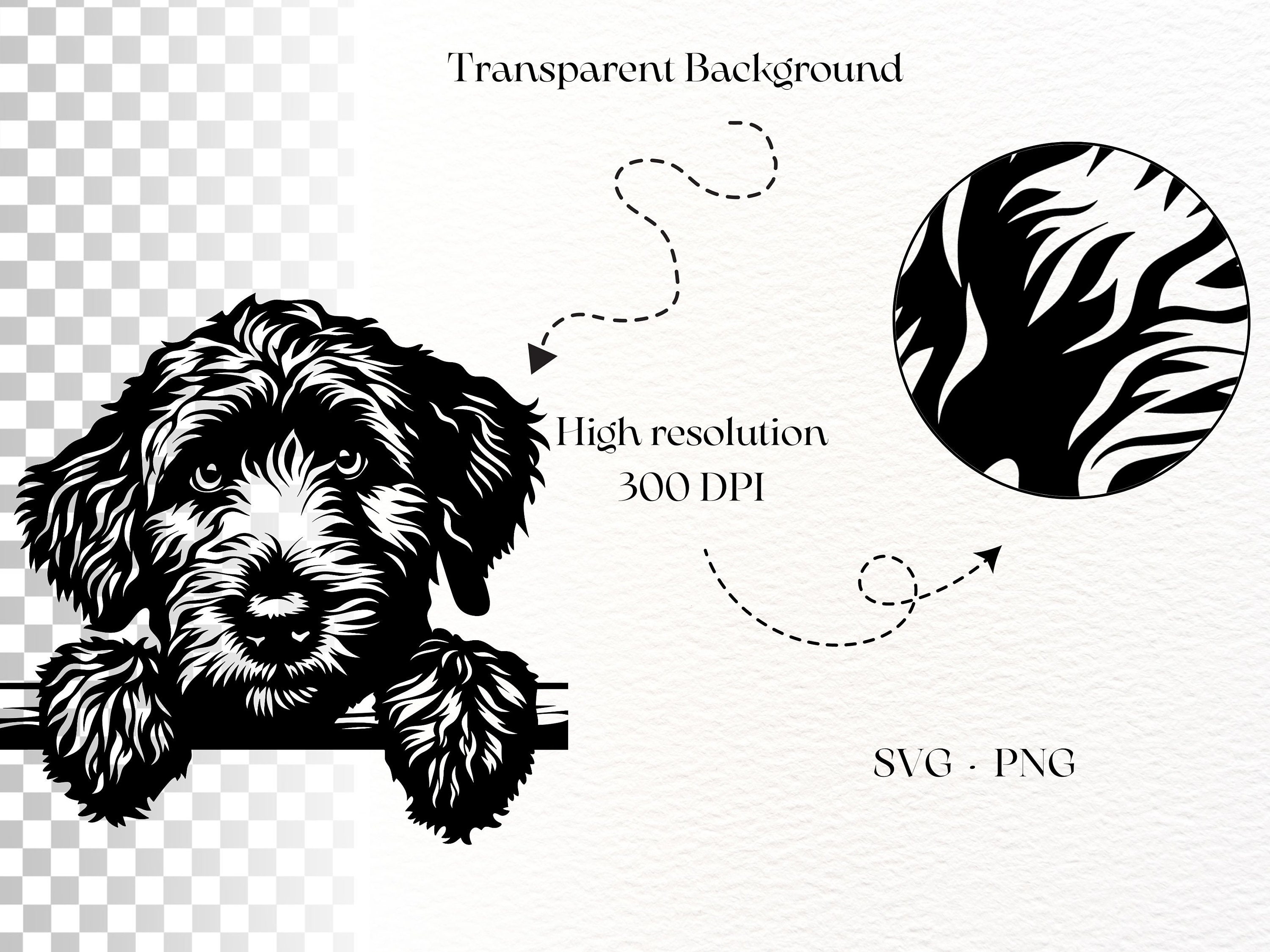 Peeking Golden Doodle Svg / Goldendoodle Svg / Golden Doodle Png ...