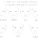 Face Chart / Face Shape / Makeup Face Shapes / Face (Instant Download ...