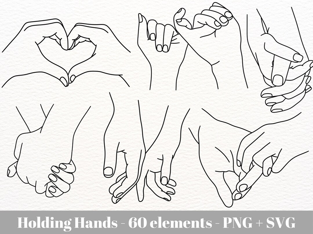Couple Holding Hands Svg / Holding Hands SVG / Pinky Promise Svg ...