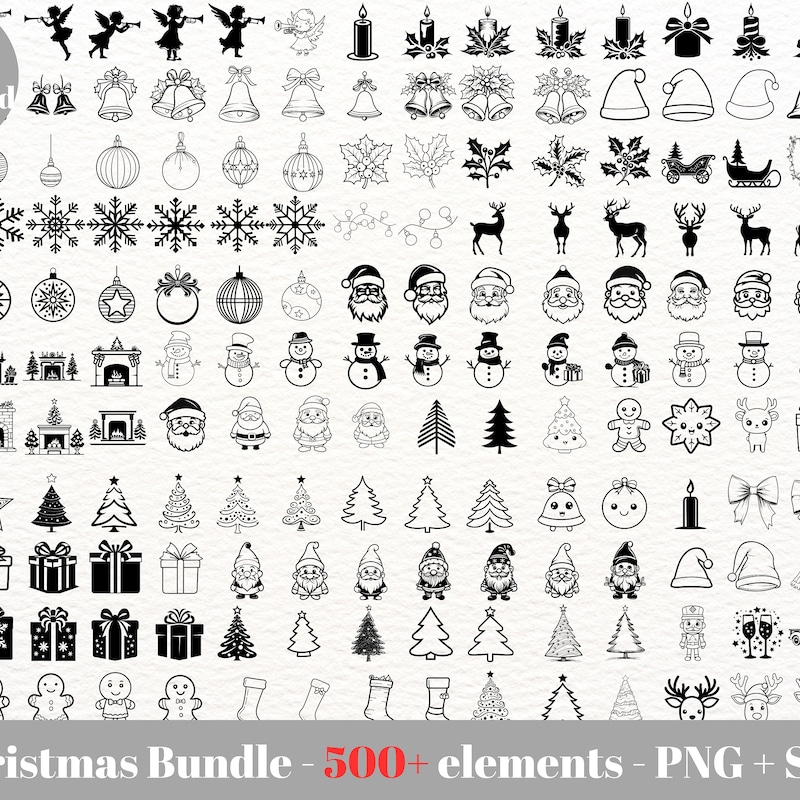 Christmas Icon Drawing - Etsy UK