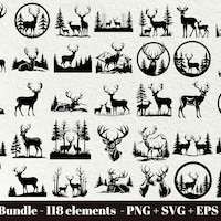 Deer Svg - Etsy
