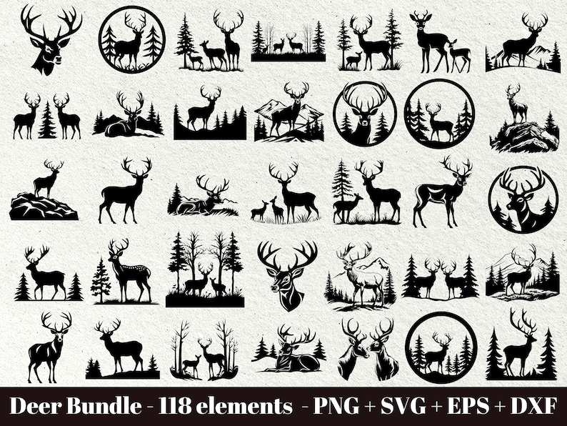 Deer svg - Etsy