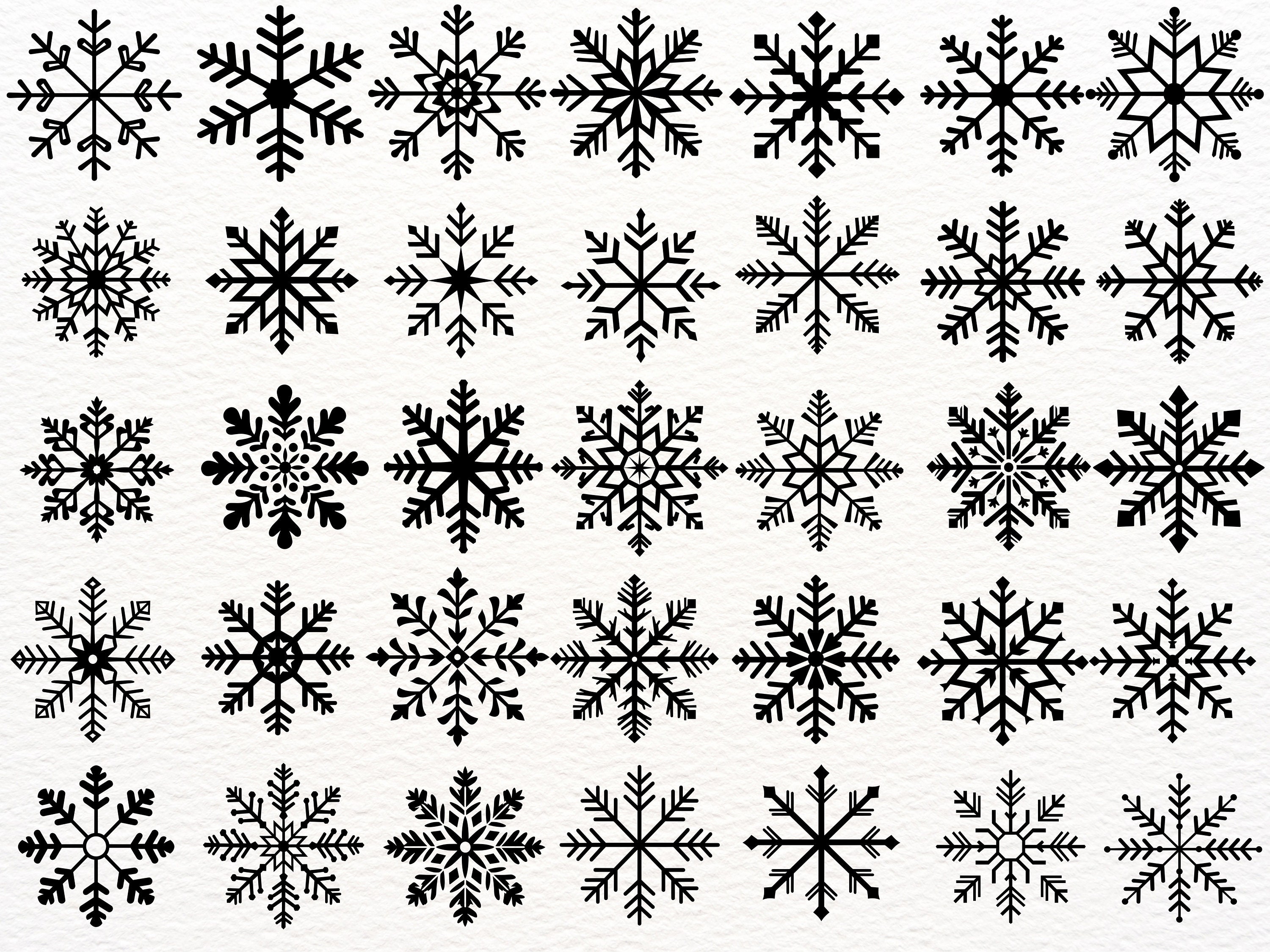 Snowflake Svg Bundle / Snowflake Ornament SVG / Winter Snow SVG Laser ...