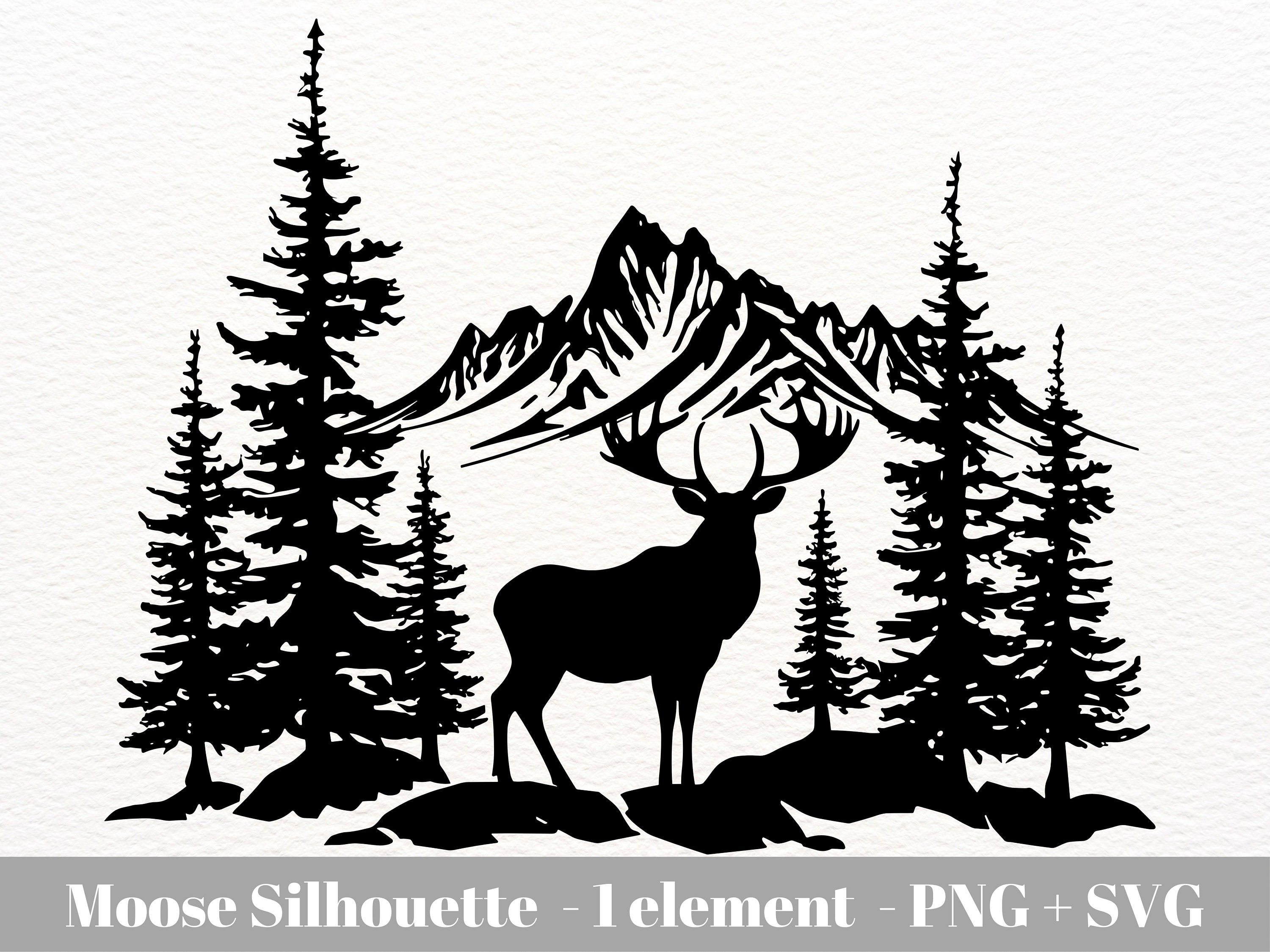 Moose SVG File / Moose Clip Art / Moose Png & Svg / Forest Animal ...