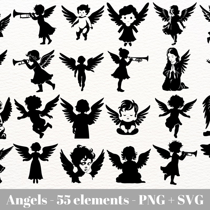 Angel Svg - Etsy