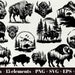 Bison SVG File | Cut File for Cricut | Printable Png| SVG Dxf Cut Files ...