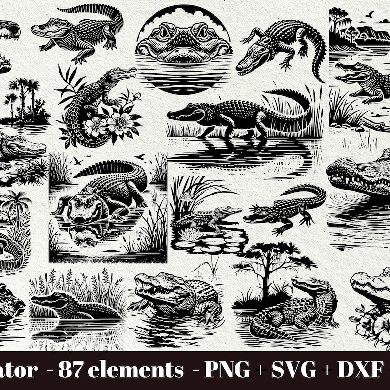 Alligator Heads - Etsy