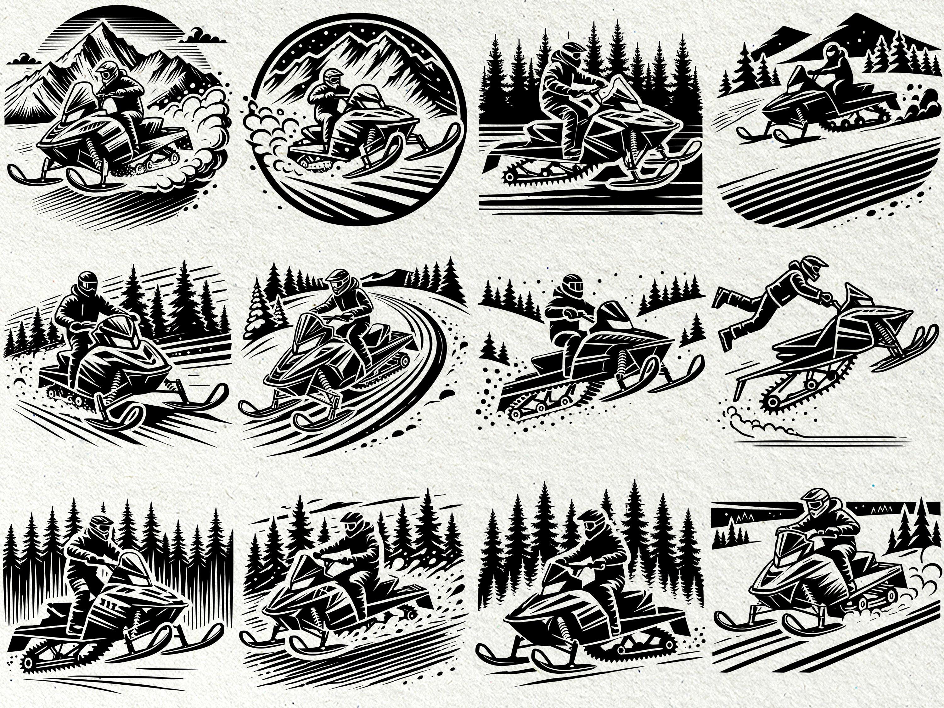 Snowmobile SVG / Winter Sports SVG / Snowmobile Rider SVG / Snowmobile ...
