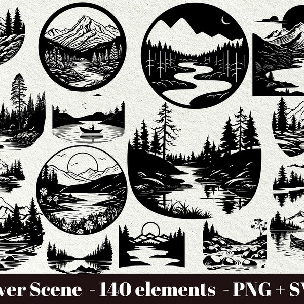 Landscape Svg - Etsy