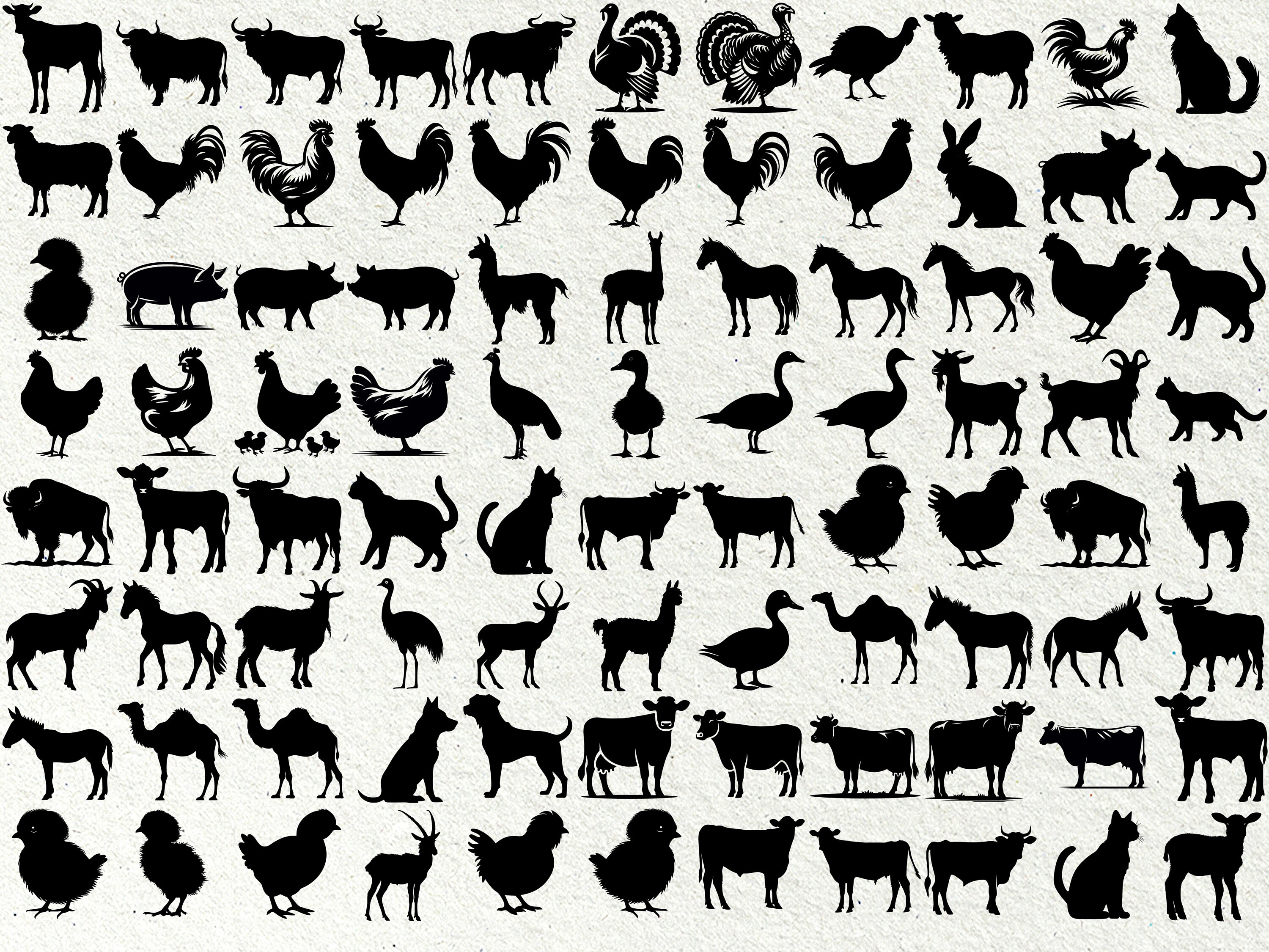 Farm Animal Scene Svg / Farm Svg Cut Files / Laser Engrave File / Farm ...