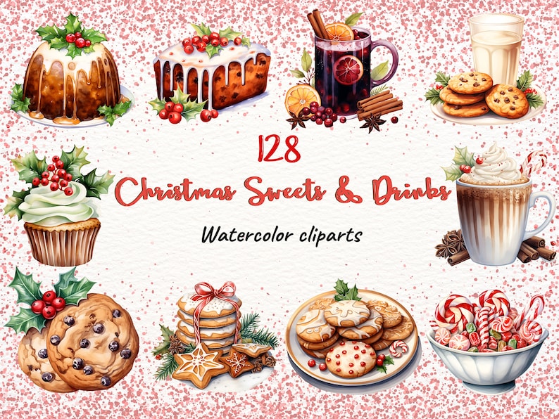 Christmas Cookie Clipart / Christmas Dessert PNG / Gingerbread Cookies ...