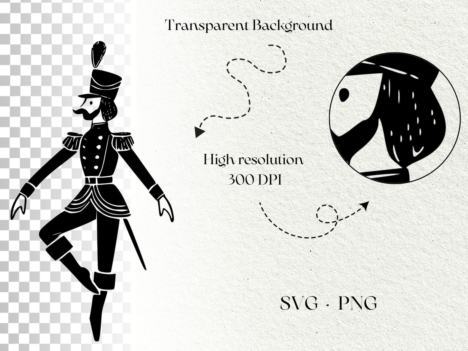 Nutcracker Svg File / Nutcracker Character Svg / Christmas Nutcracker ...