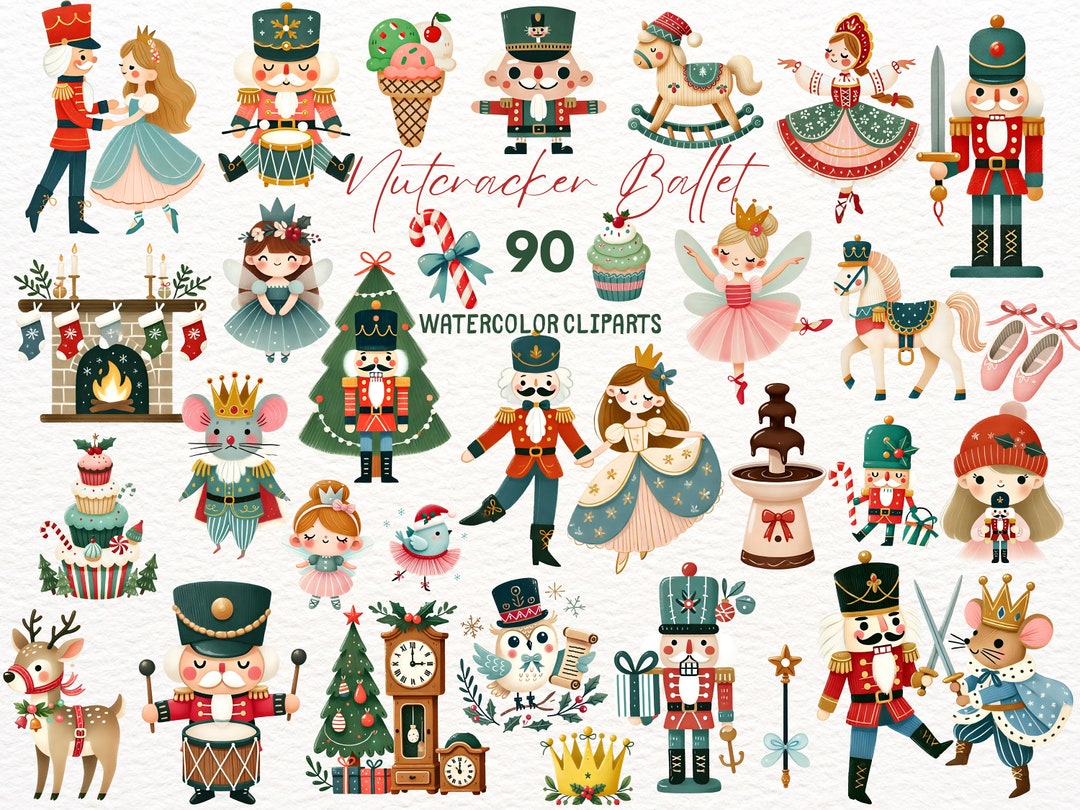 Nutcracker Watercolor Clipart / Christmas Nutcracker Png / the ...