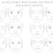 Face Chart / Face Shape / Makeup Face Shapes / Face (Instant Download ...