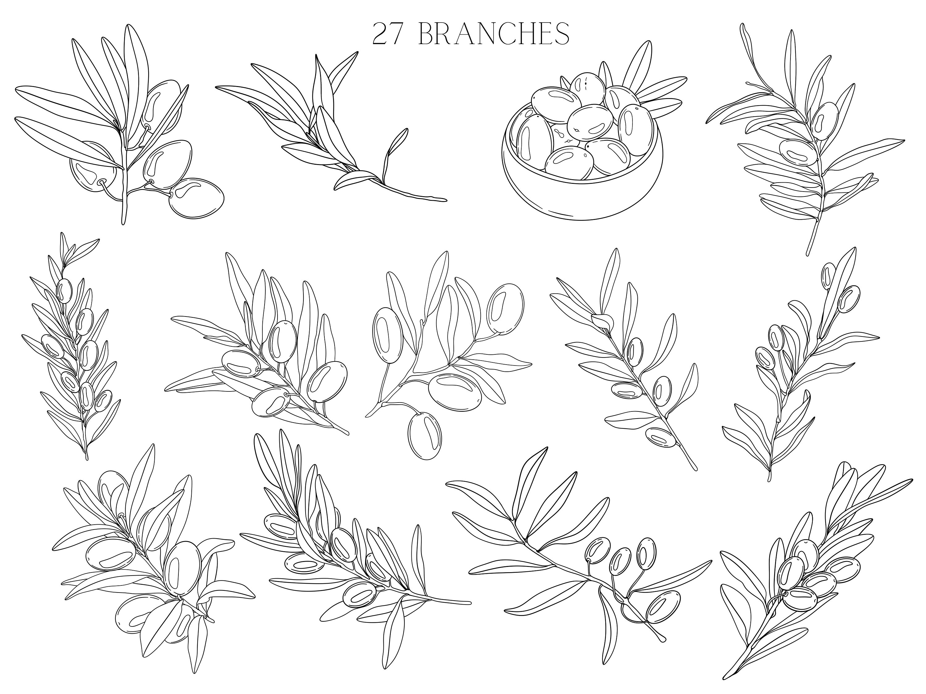 Olive Branch Svg for Lasers / Olive Svg / Olive Leaf Svg/ Olive Wreath ...