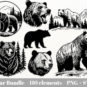 Bear Svg - Etsy