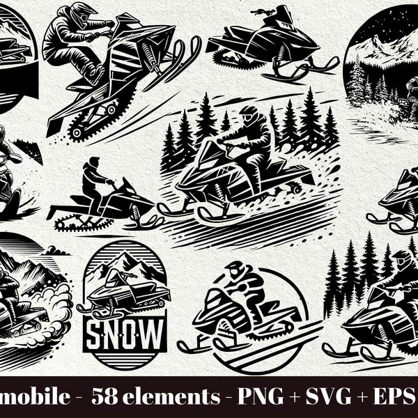 Snowmobile Wall Art - Etsy