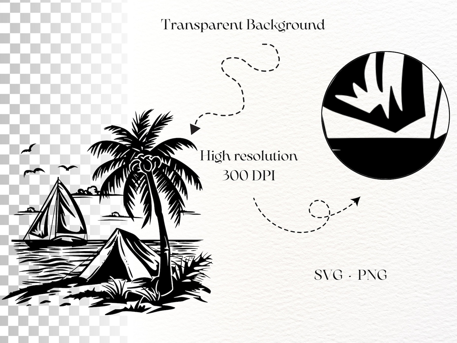 Beach Scene Svg Bundle / Sunset Beach Svg / Sunset Landscape / Nature Scene / Tropical Svg Files ...