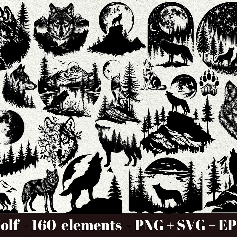 Wolf Tattoo Design - Etsy