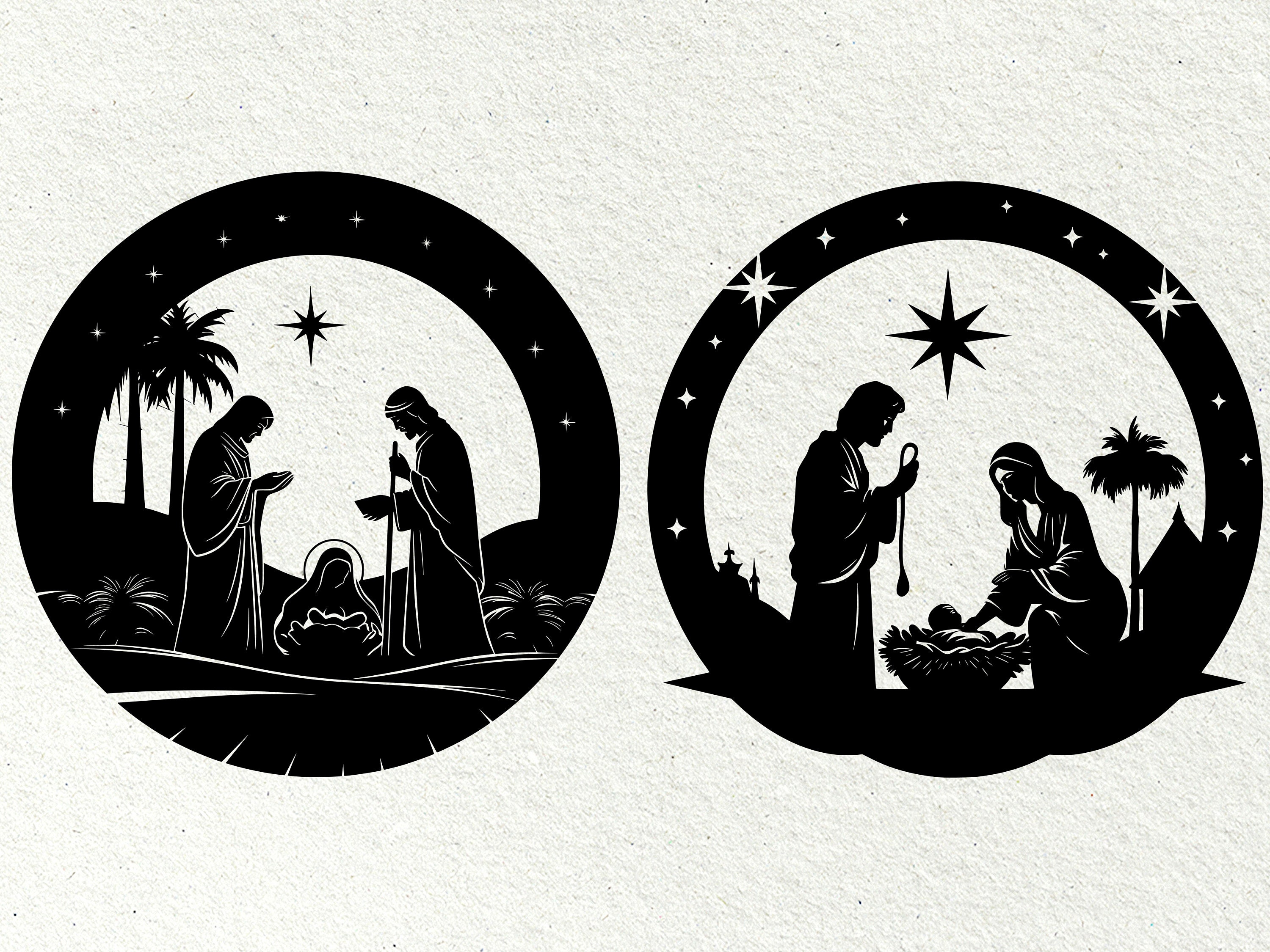 Krippe Silhouette SVG / Krippe svg für Laser / Krippe svg ...